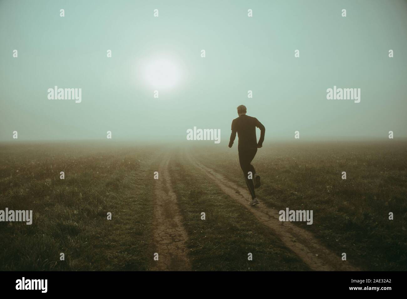 Misty park run hi-res stock photography and images - Alamy