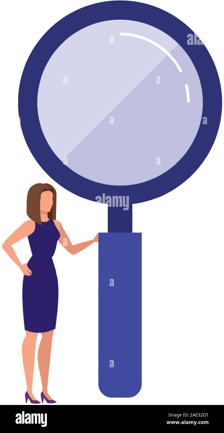 Lupe woman Stock Vector Images - Alamy