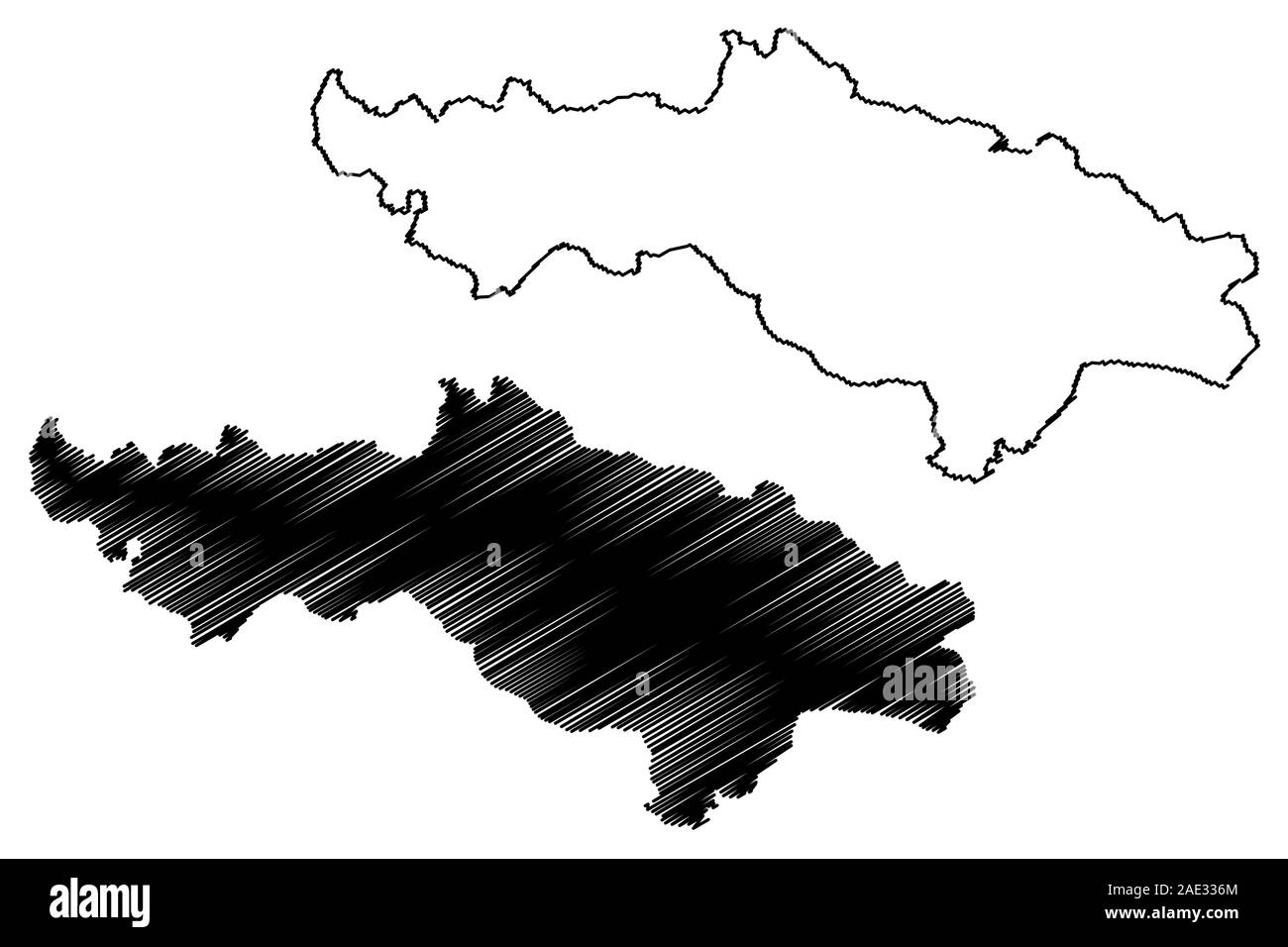 Pozega-Slavonia County (Counties of Croatia, Republic of Croatia) map ...