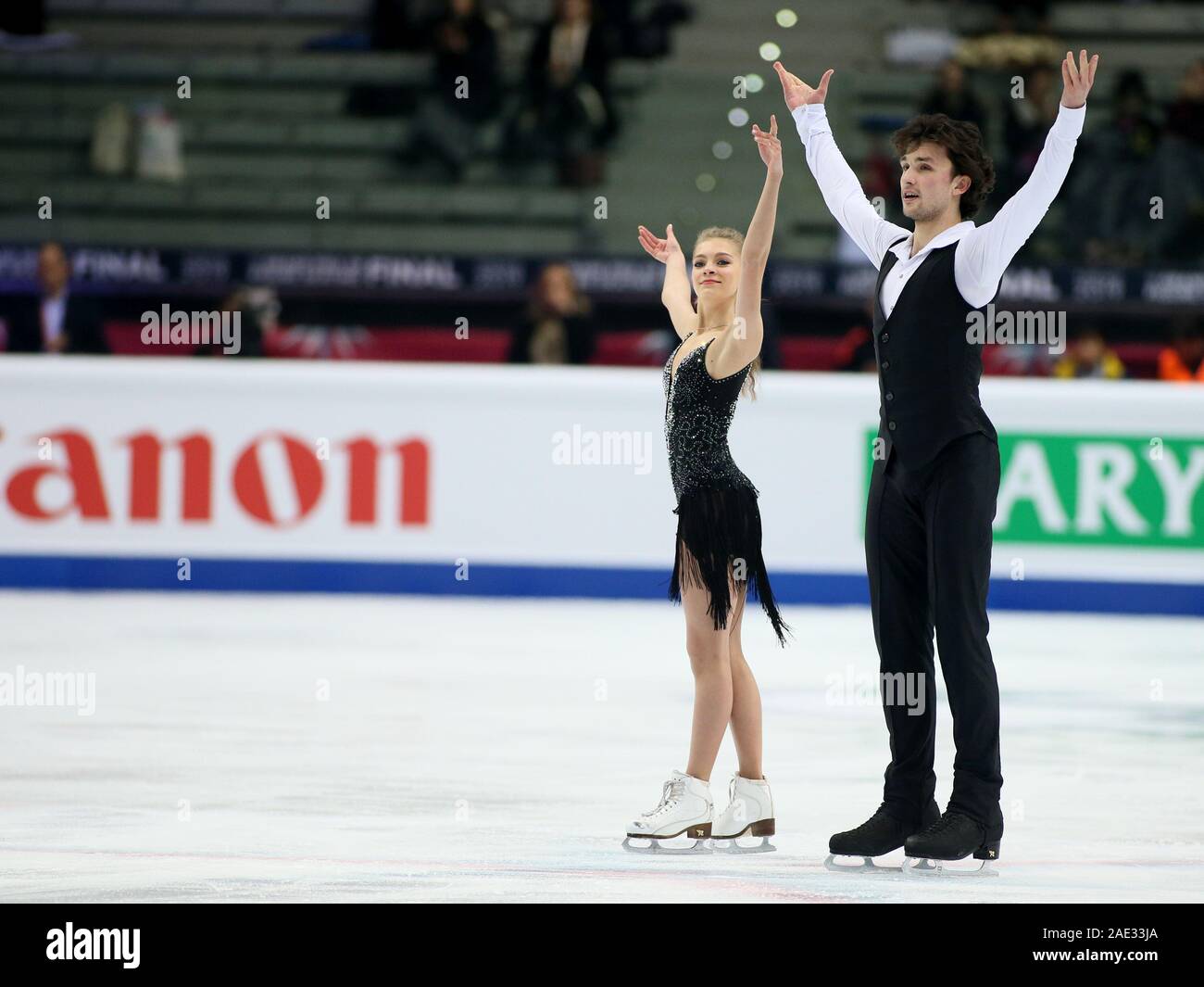 Turin, Italy, 06 Dec 2019, maria kazakova and georgy reviya ((junior ...