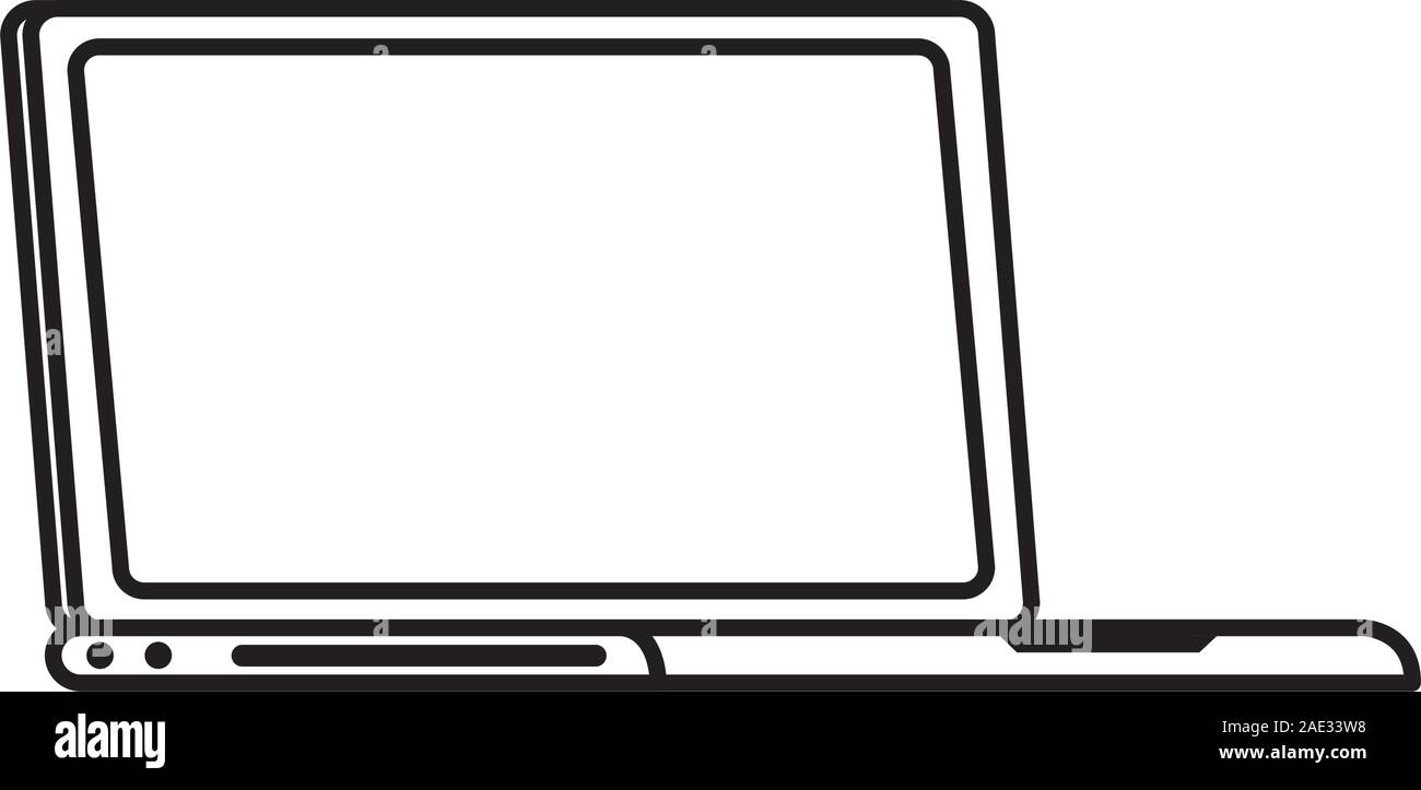 Isolated digital laptop vector design Stock Vector Image & Art - Alamy
