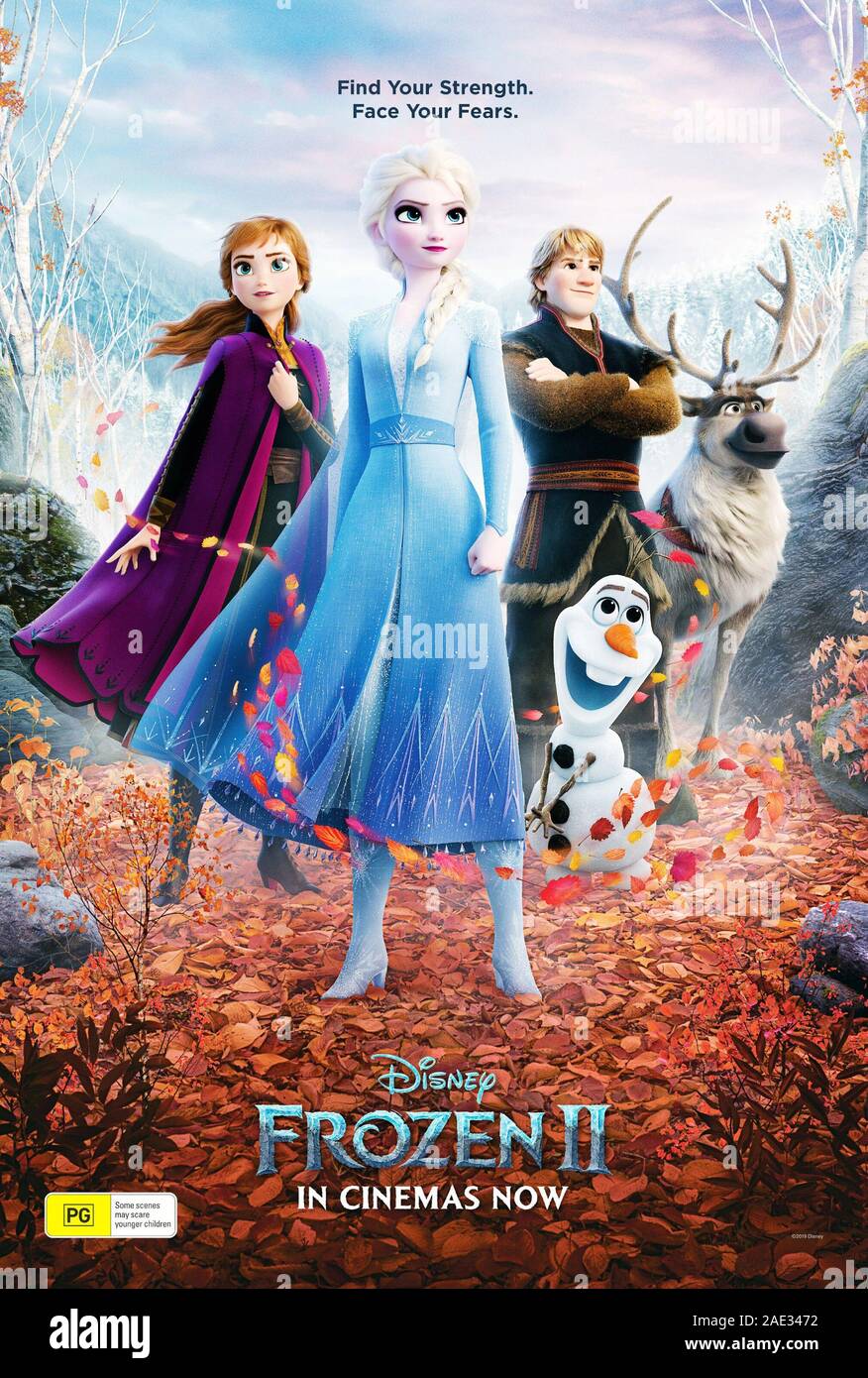 FROZEN II, (aka FROZEN 2), Australian poster, from left: Anna (voice ...