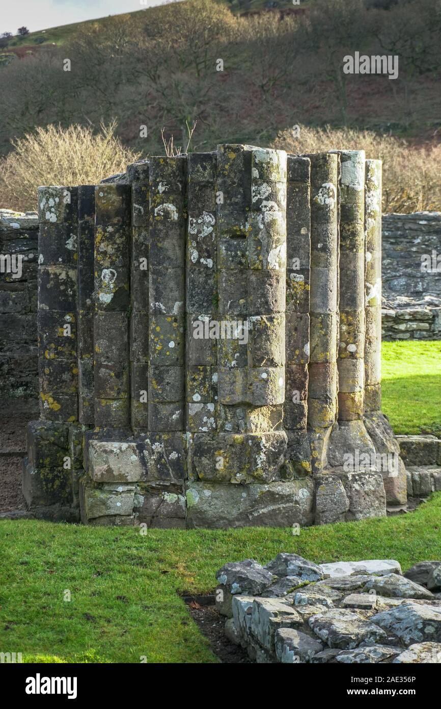 Strata Florida Abbey, (Ystrad Fflur) and the Abbey Church Stock Photo ...