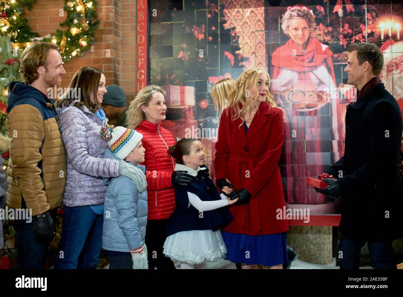 THE CHRISTMAS CLUB, Adam Hurtig (left), Jenny Pudavick (2nd from left ...