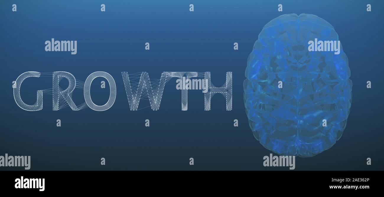 Composite image of digital image of growth text Stock Photo - Alamy