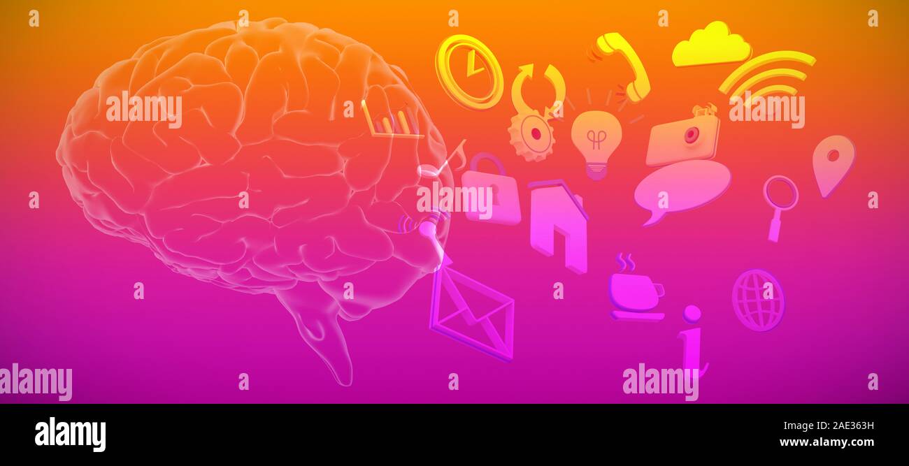 Composite image of various internet icons Stock Photo - Alamy