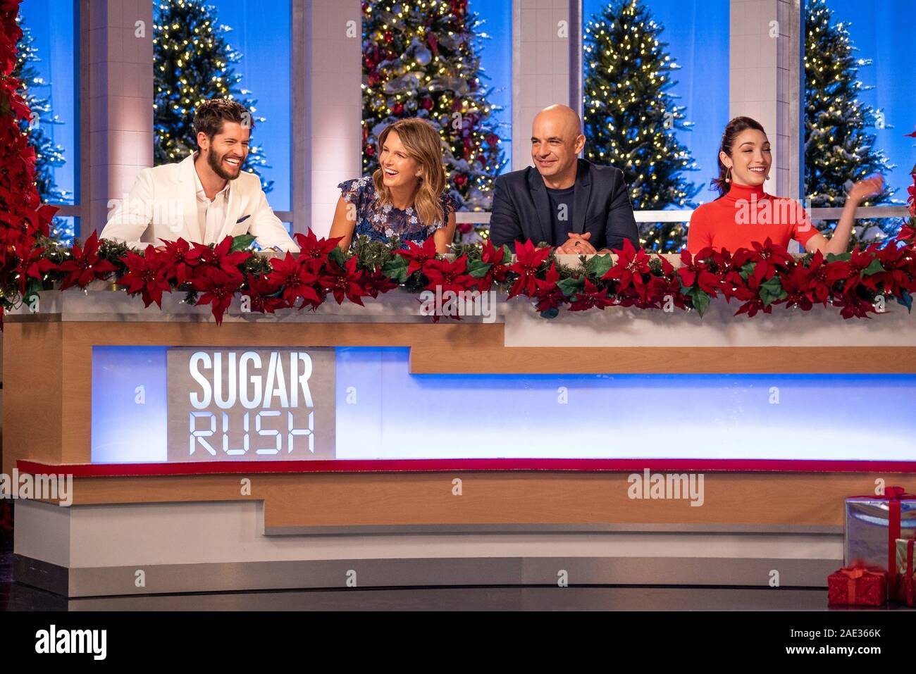 SUGAR RUSH CHRISTMAS, (aka SUGAR RUSH: CHRISTMAS), from left: judges ...