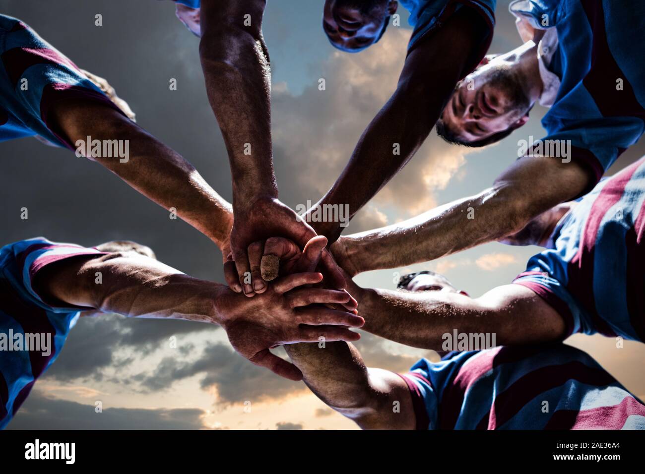 Composite image of rugby players Stock Photo - Alamy
