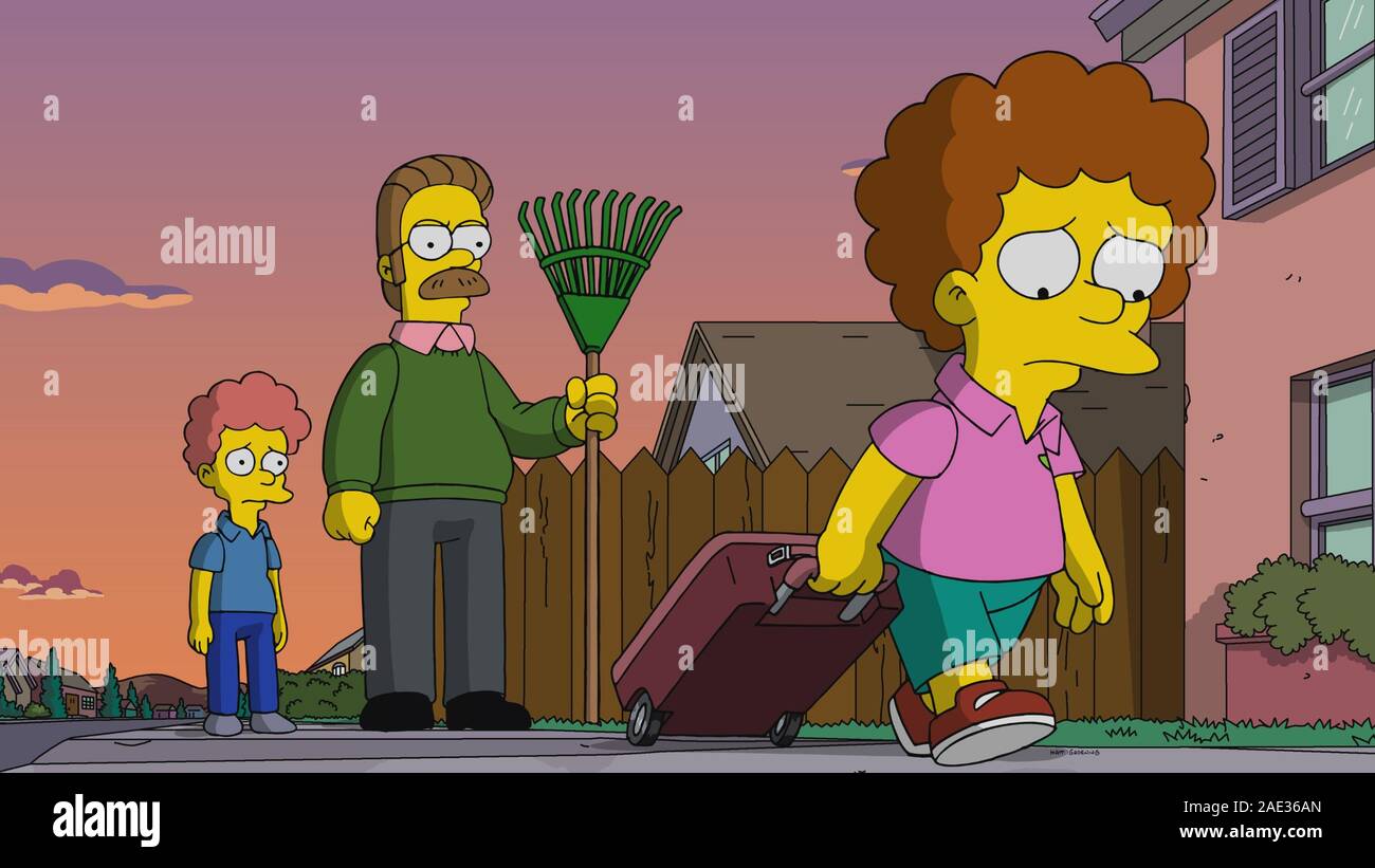 THE SIMPSONS, from left: Ned Flanders (voice: Harry Shearer), Todd ...