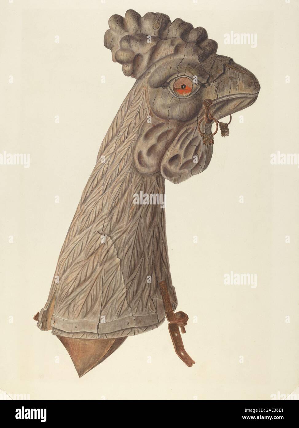 Carousel Rooster; probably 1939 Clayton Clements, Carousel Rooster ...