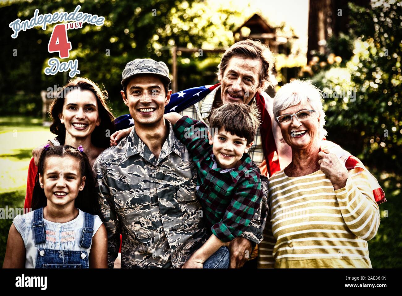 Composite image of independence day Stock Photo - Alamy