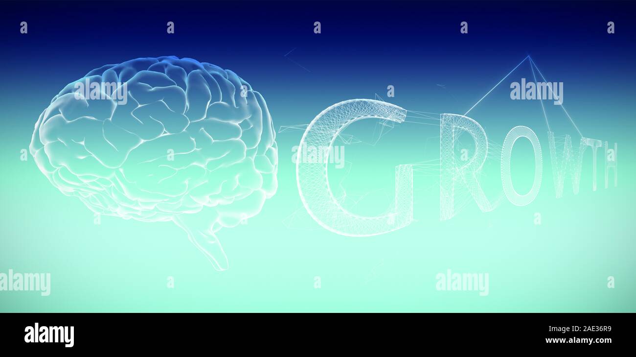 Composite image of growth text against white background Stock Photo - Alamy