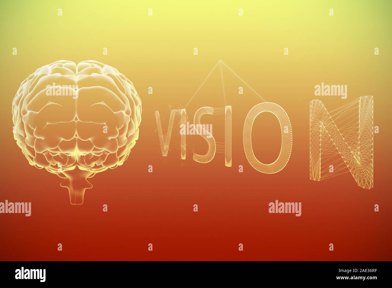 Composite image of vision text on white background Stock Photo - Alamy