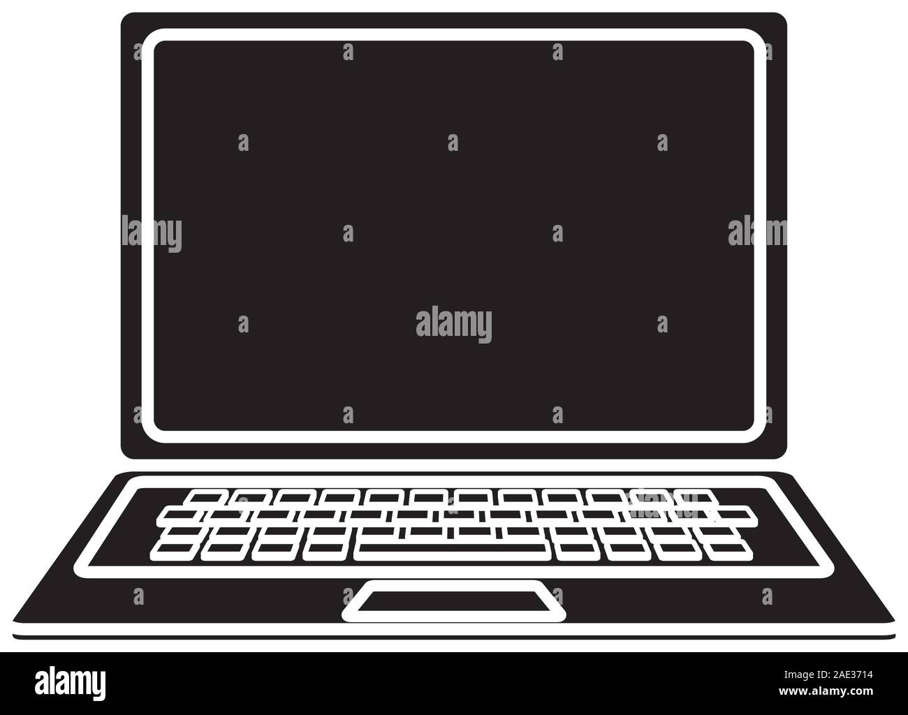Isolated digital laptop vector design Stock Vector Image & Art - Alamy