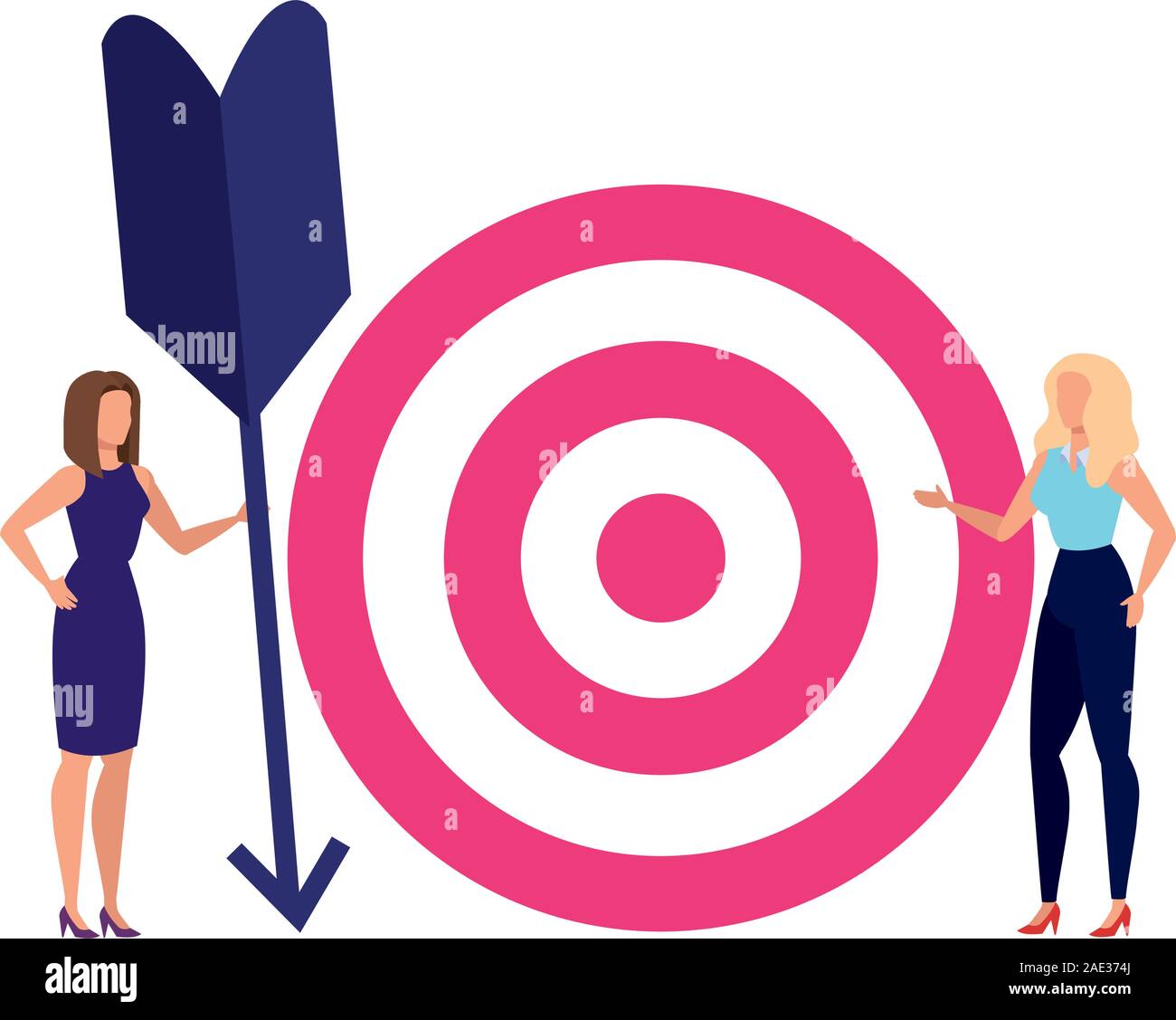 Isolated target and people vector design Stock Vector Image & Art - Alamy