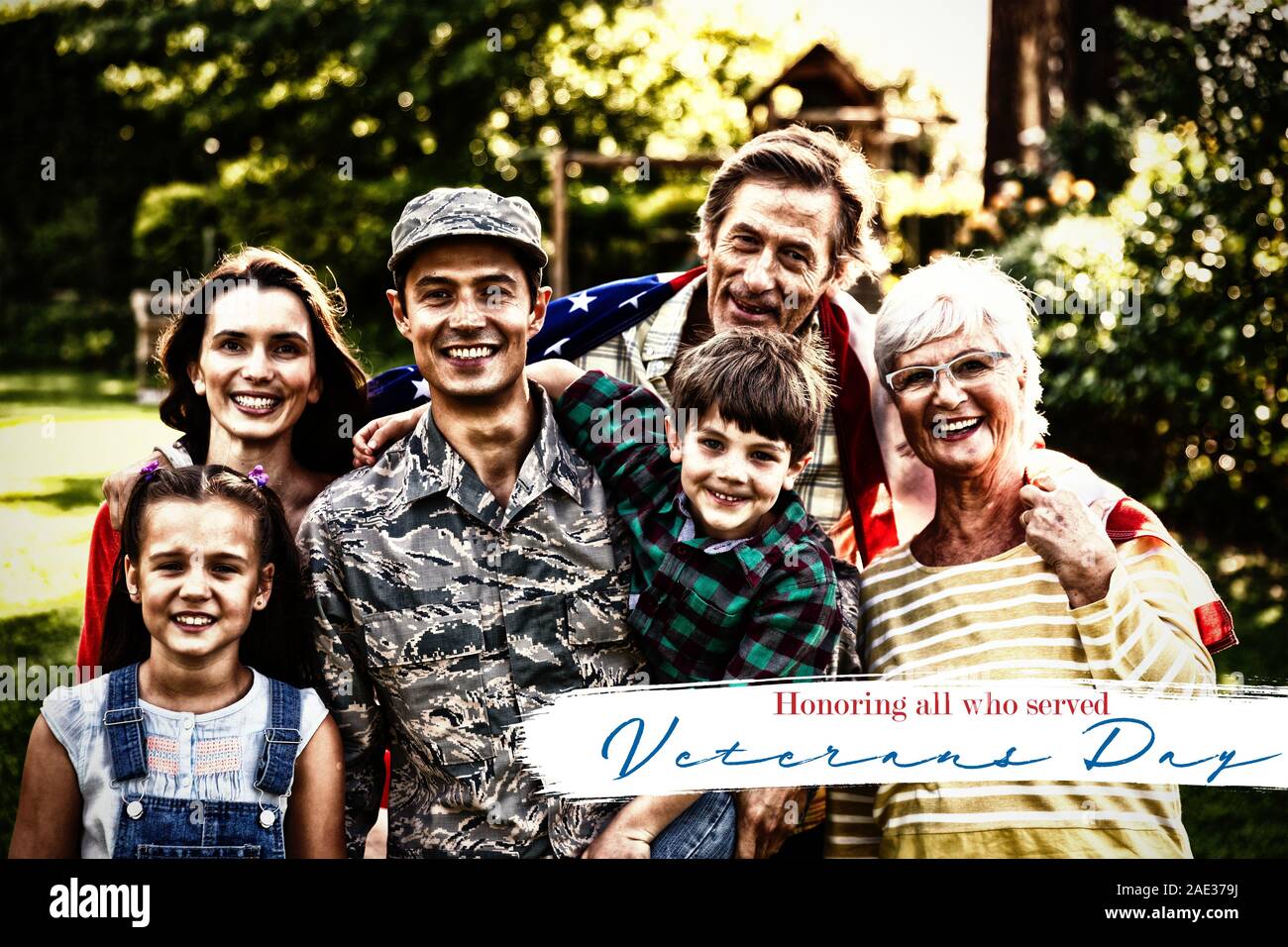 Composite image of veterans day Stock Photo - Alamy