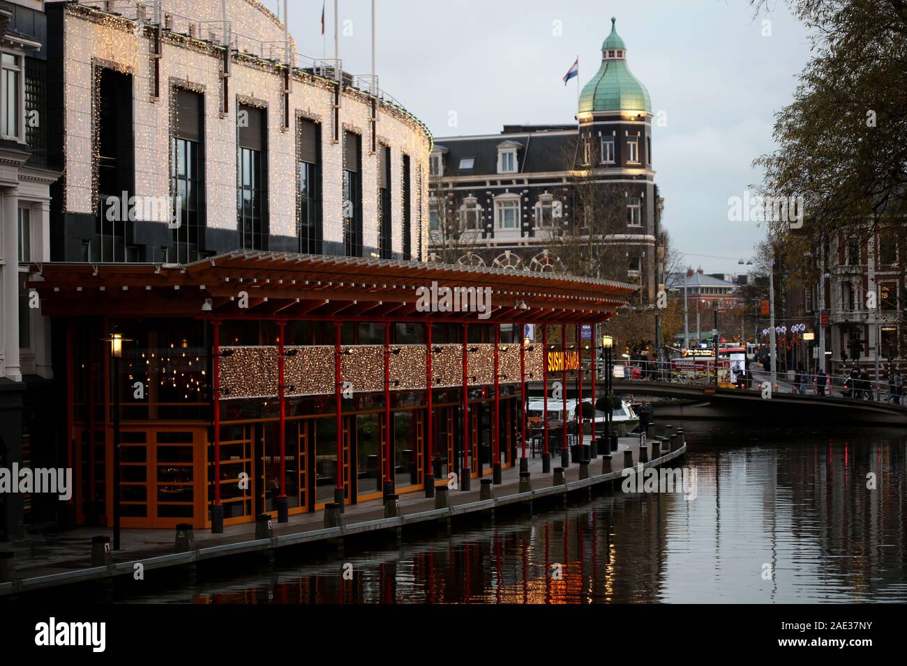 Amsterdam center architecture backgrounds high quality Stock Photo - Alamy
