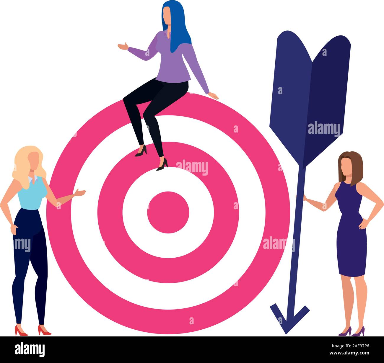 Isolated target and people vector design Stock Vector Image & Art - Alamy