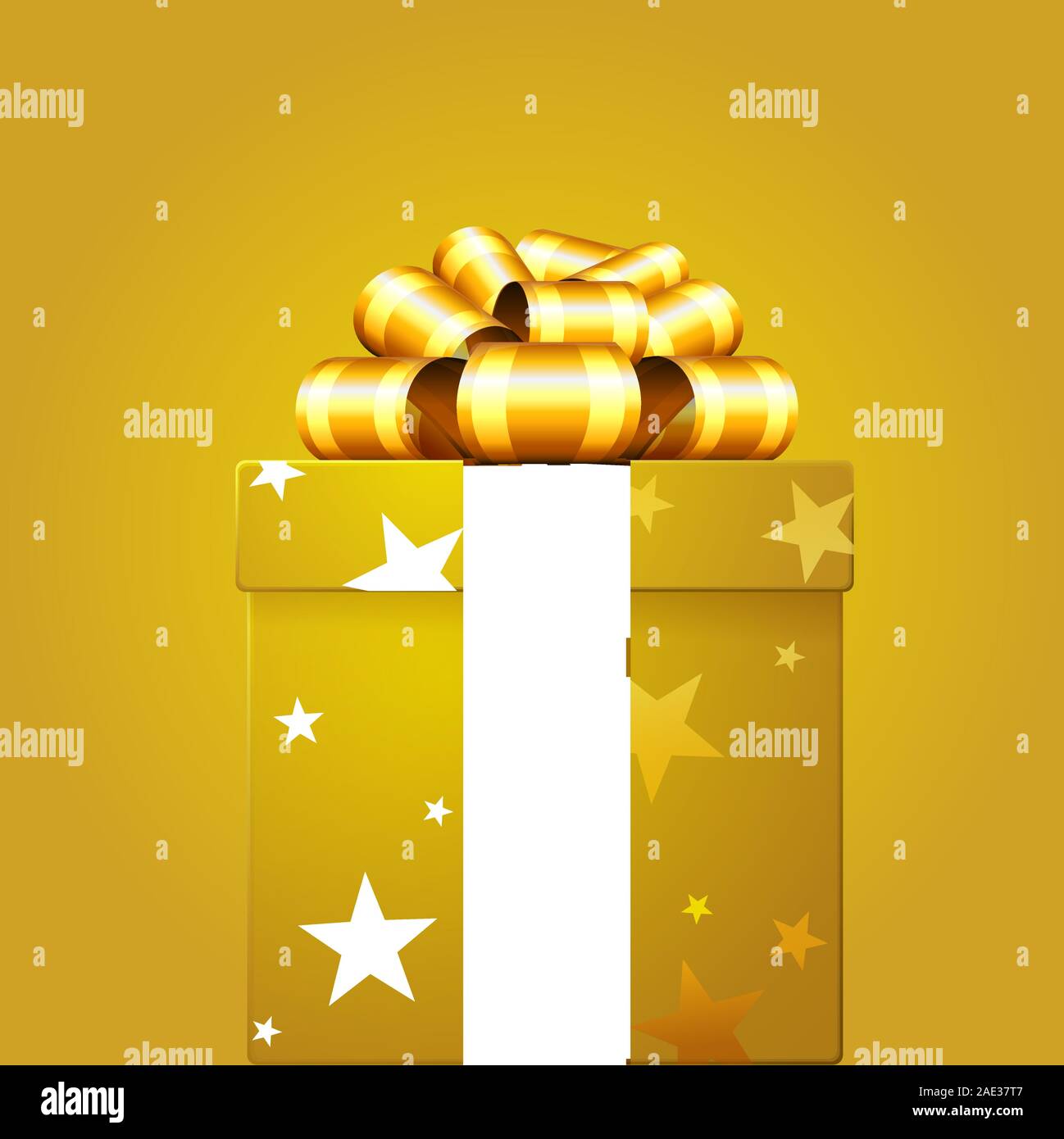 Golden red present box Stock Vector Images - Alamy