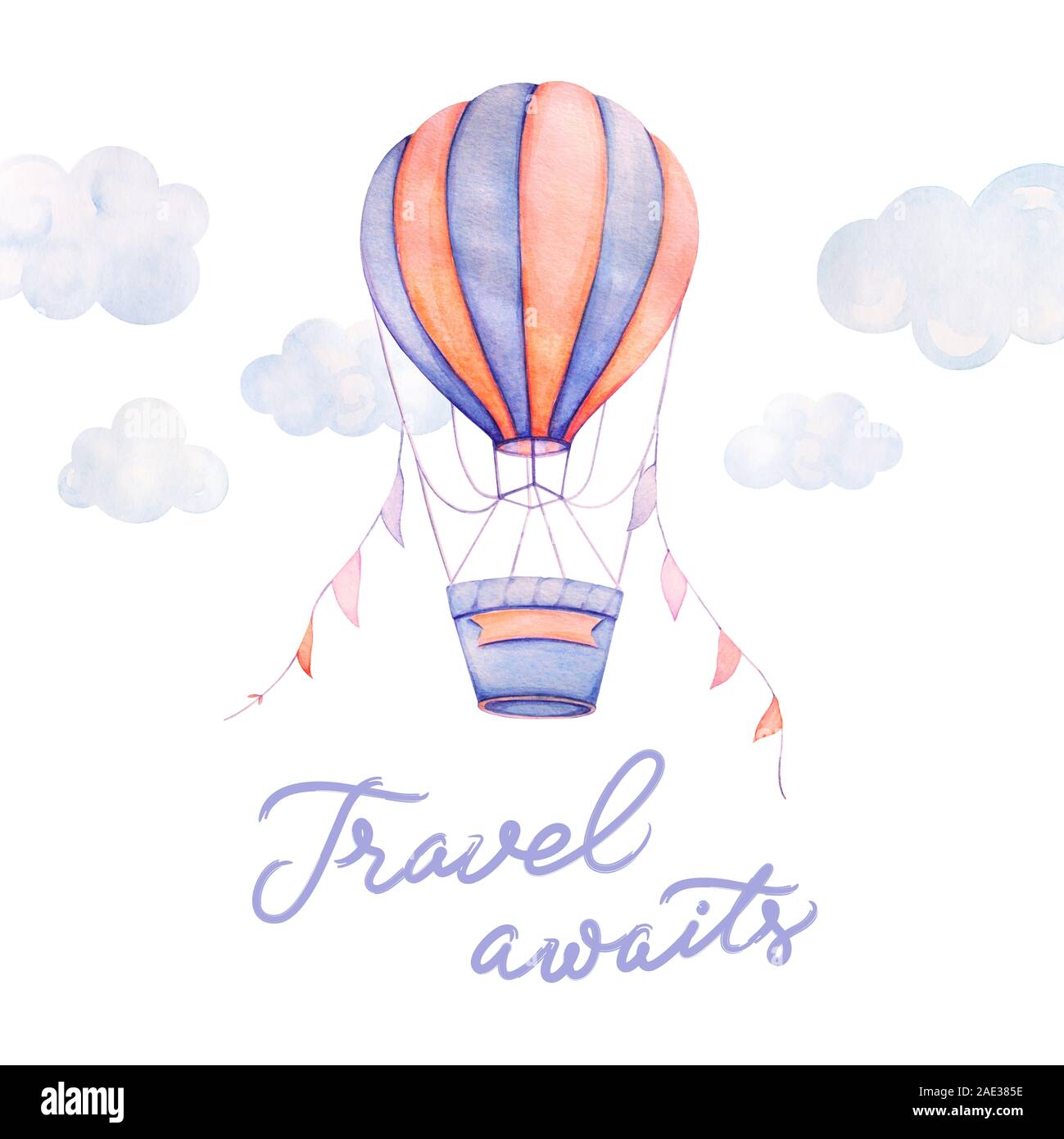 Sky balloon illustrations hi-res stock photography and images - Alamy