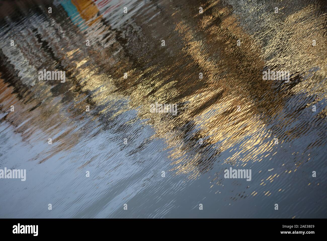 Buildings reflection on canal water amsterdam high quality Stock Photo ...