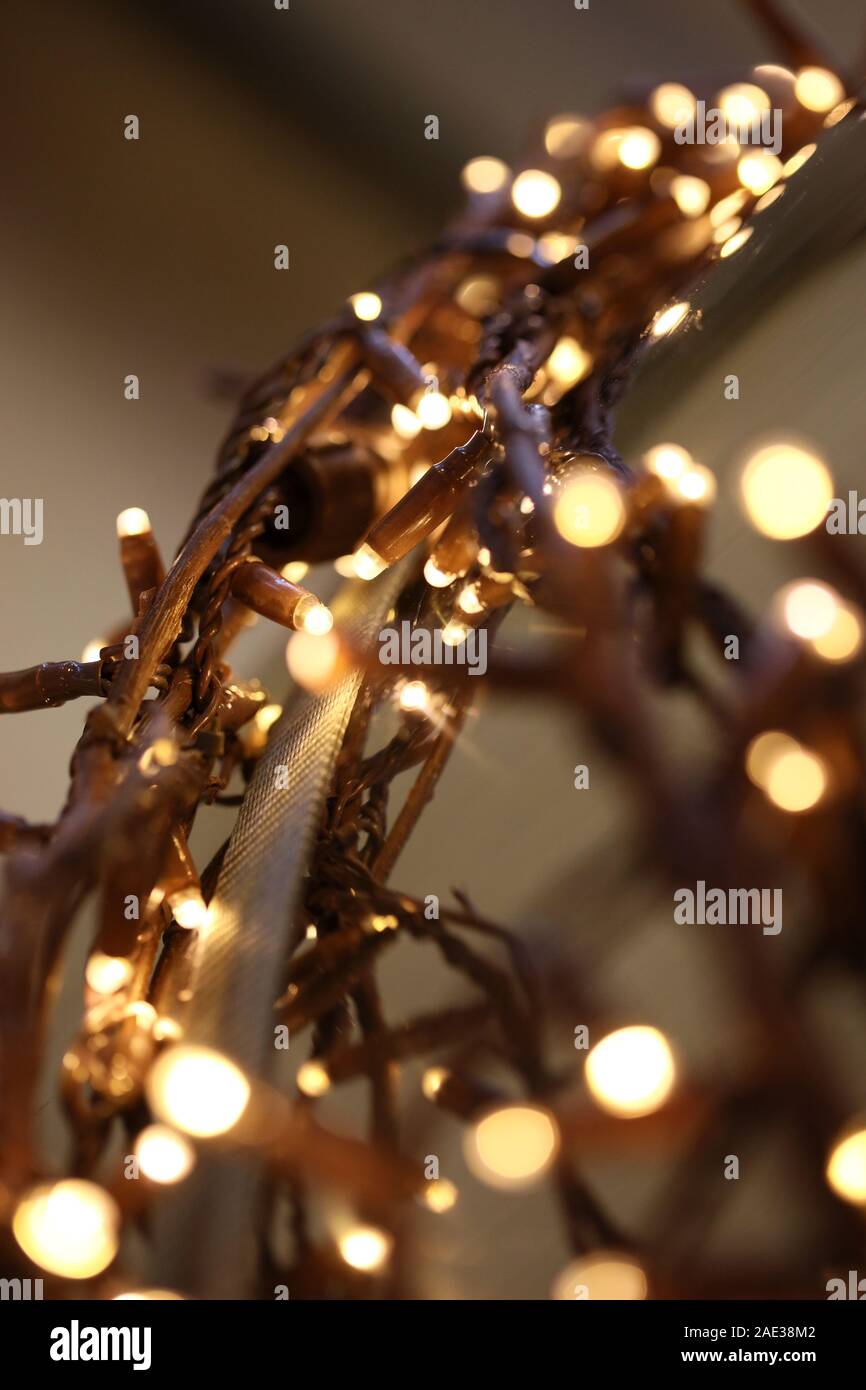 Christmas lights amsterdam train station macro background high quality ...