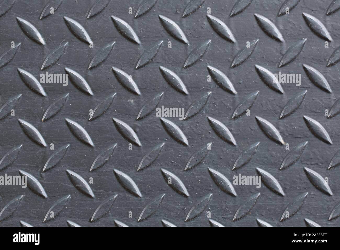 Industrial wallpaper of functional anti-slip metal tread plate in grey ...