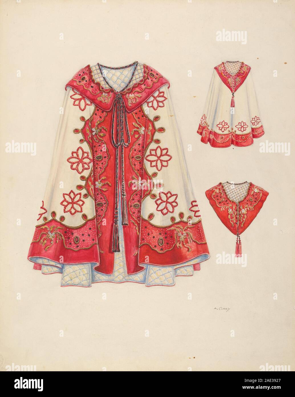 Opera Cloak; c. 1937 Al Curry, Opera Cloak, c 1937 Stock Photo - Alamy