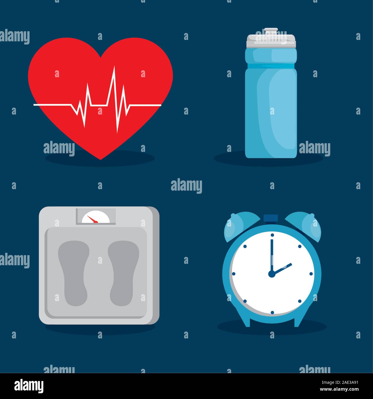 Healthy lifestyle concept vector design Stock Vector Image & Art - Alamy