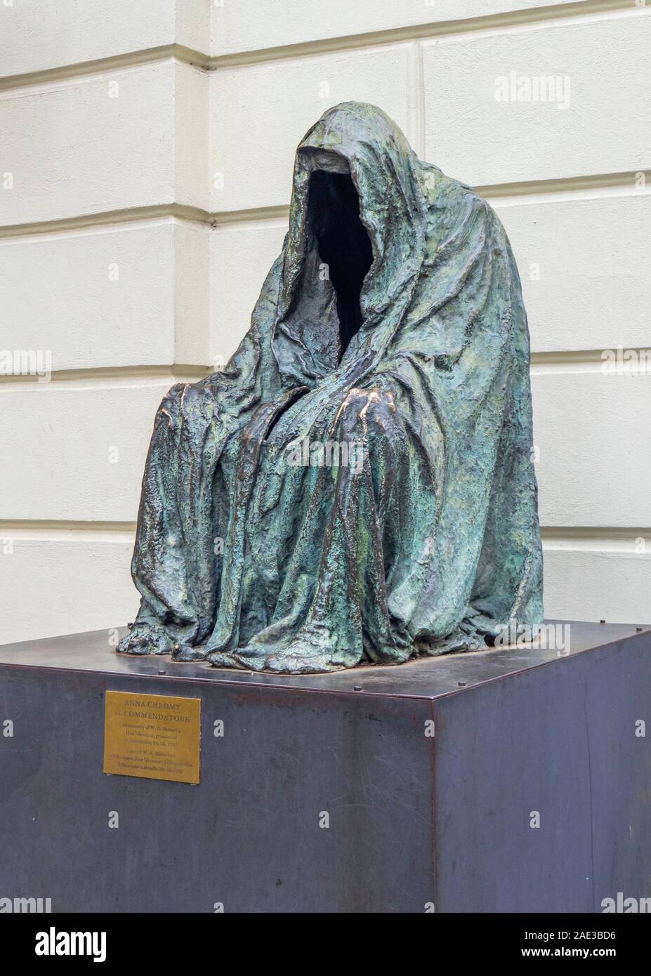 Bronze sculpture Il Commendatore by Anna Chromý sculptor in memory of ...