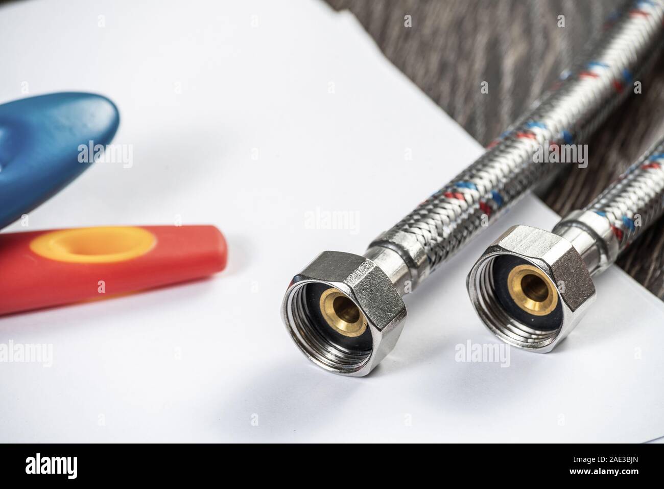 Water fittings and connections with segments Stock Photo - Alamy
