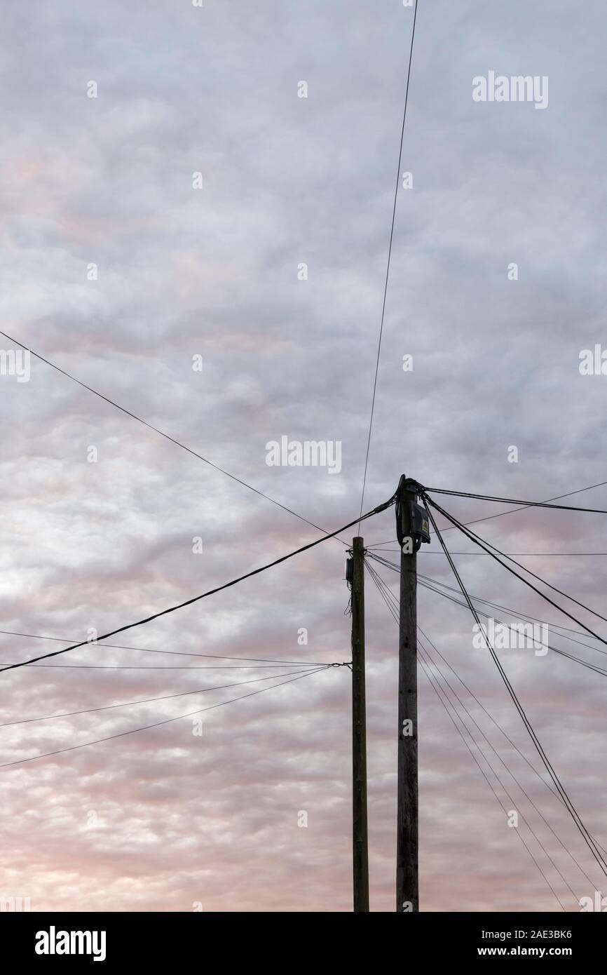 BT / Telephone cabling / telegraph pole - as visual metaphor for ...
