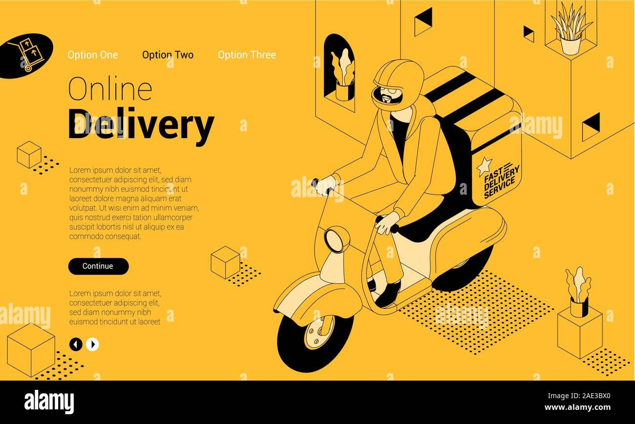 express delivery isometric concept Stock Vector Image & Art - Alamy