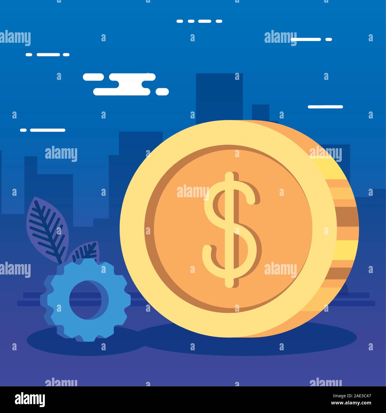 Pay leaf Stock Vector Images - Alamy