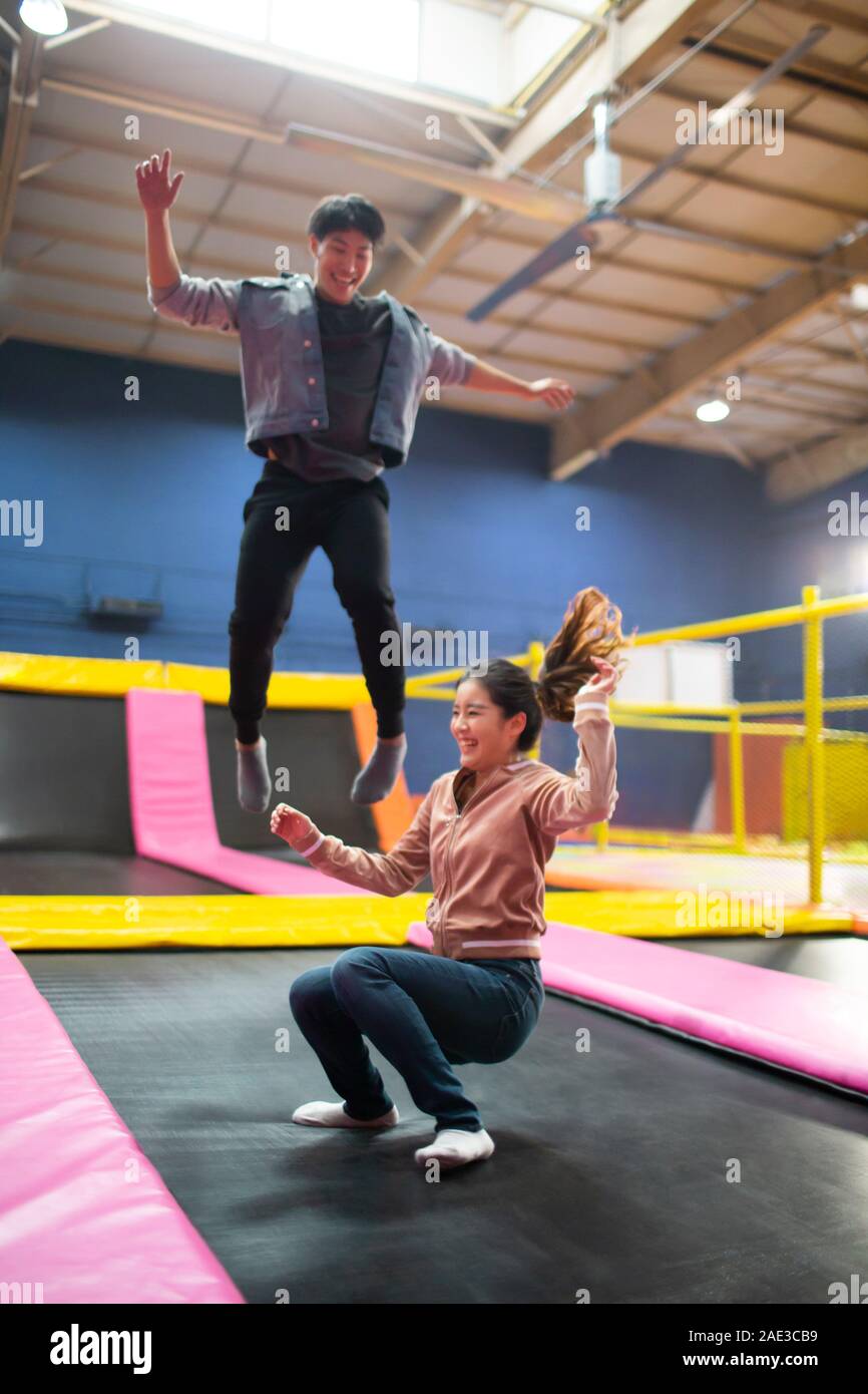 Trampoline park asian hi-res stock photography and images - Alamy