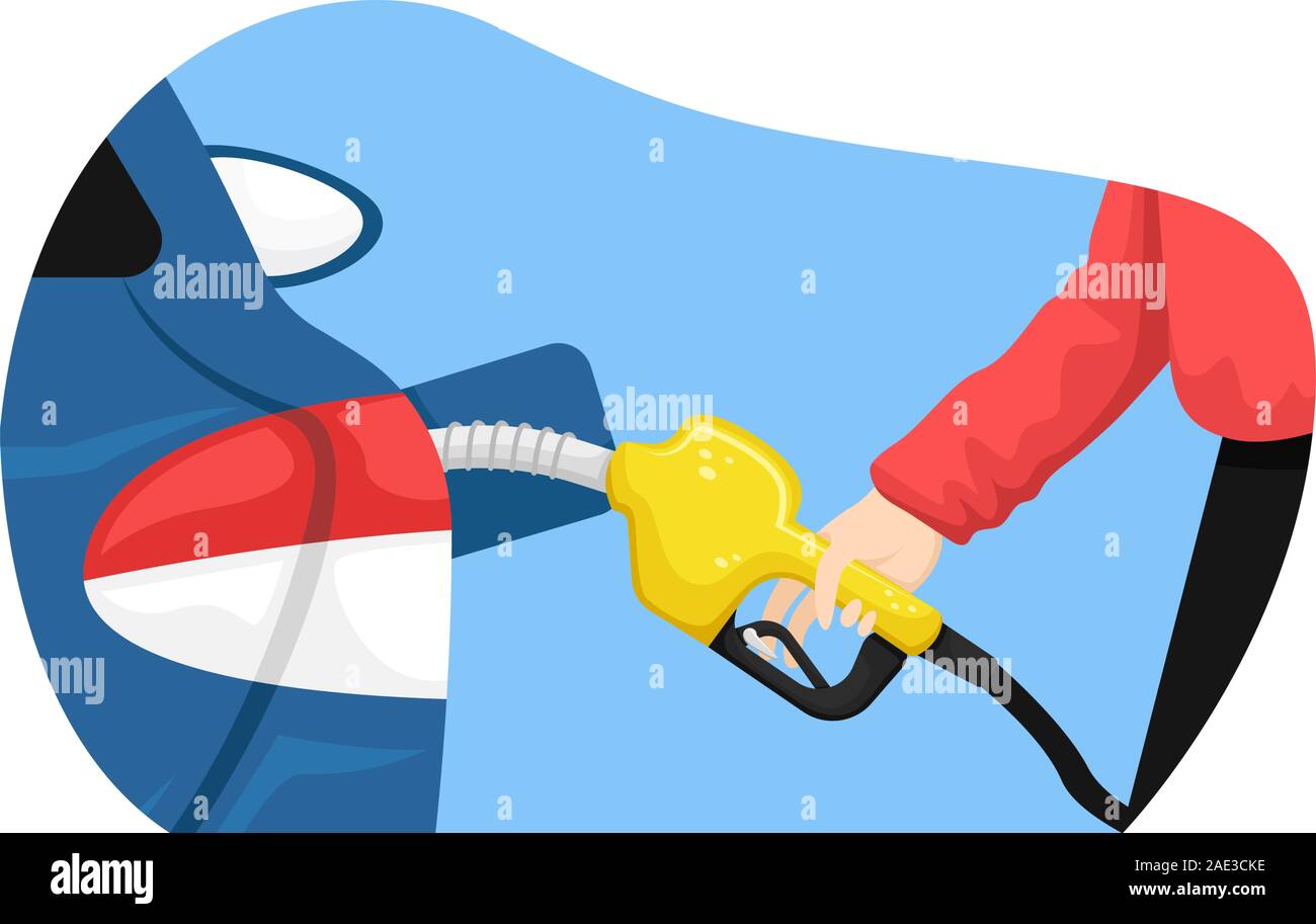 Cartoon man gas station pump hi-res stock photography and images - Alamy