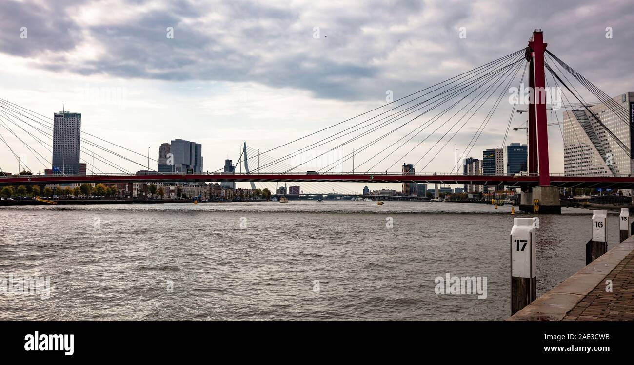 Willem bridge and city skyline hi-res stock photography and images - Alamy