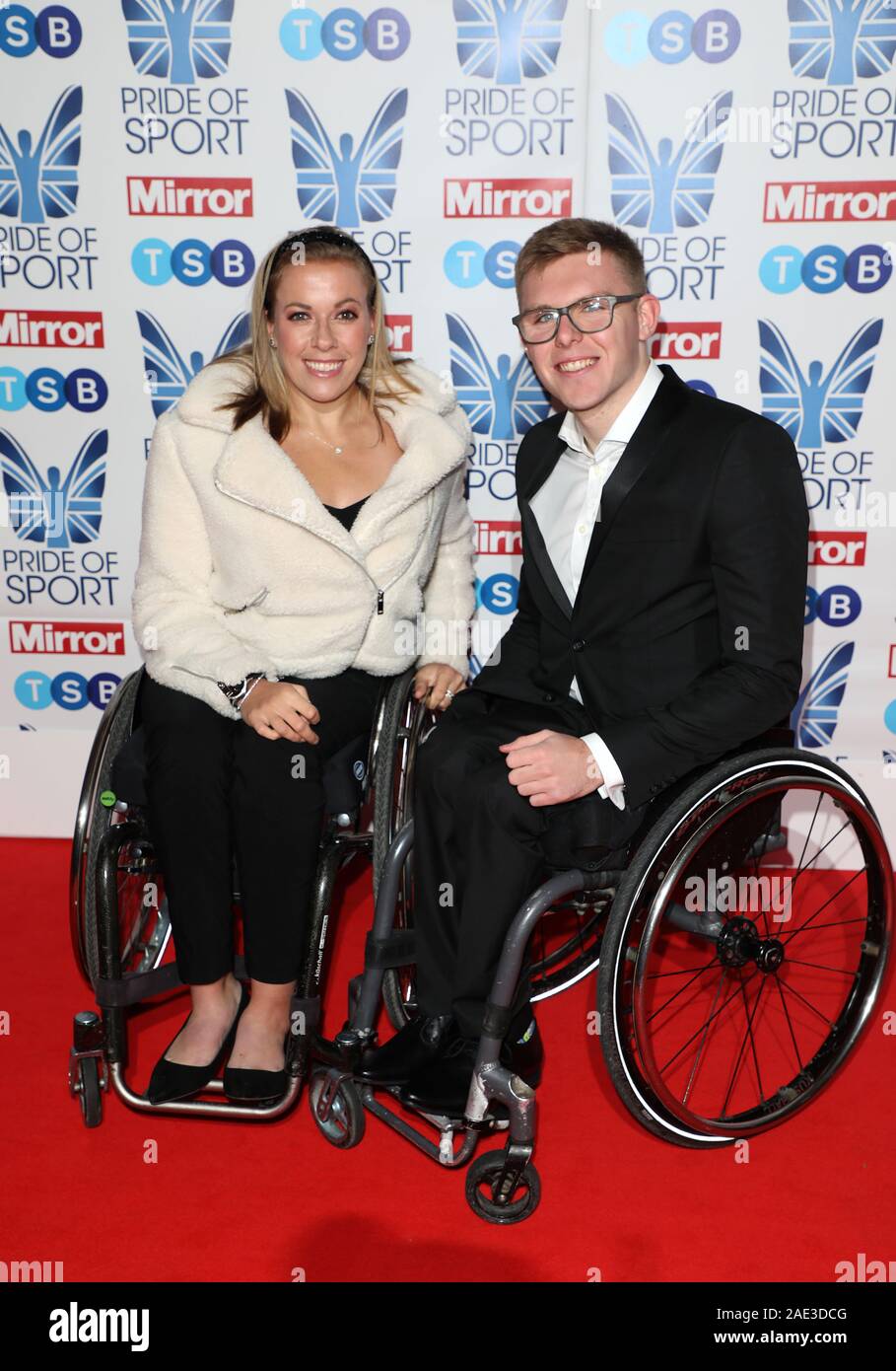 Hannah Cockroft and Nathan Maguire attending the Pride of Sport Awards ...