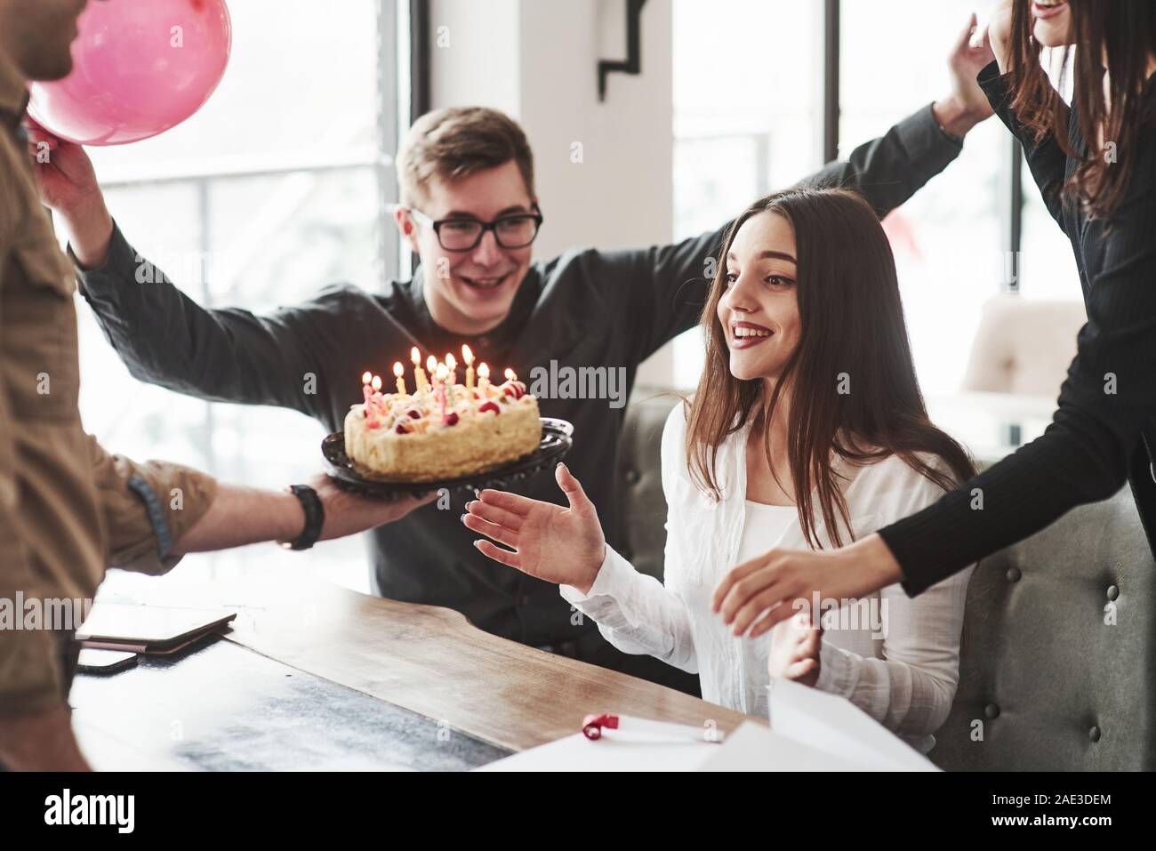 This is so unexpected. One of employees have birthday today. Friendly ...