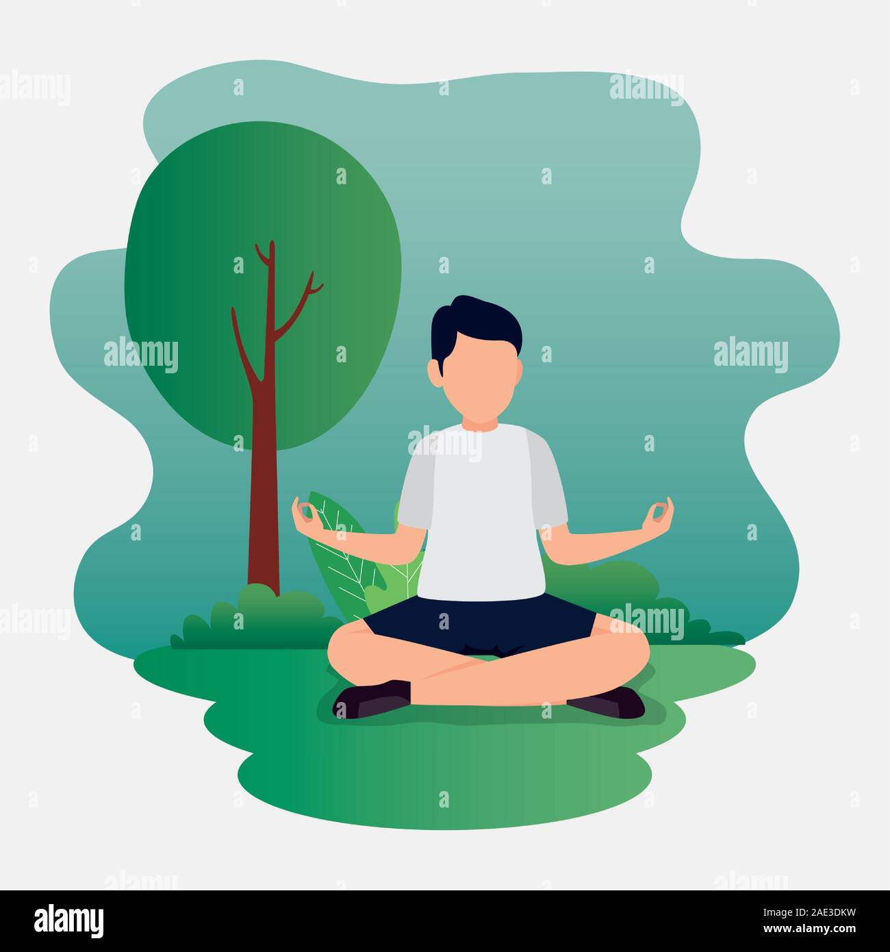 Man and healthy lifestyle concept vector design Stock Vector Image ...