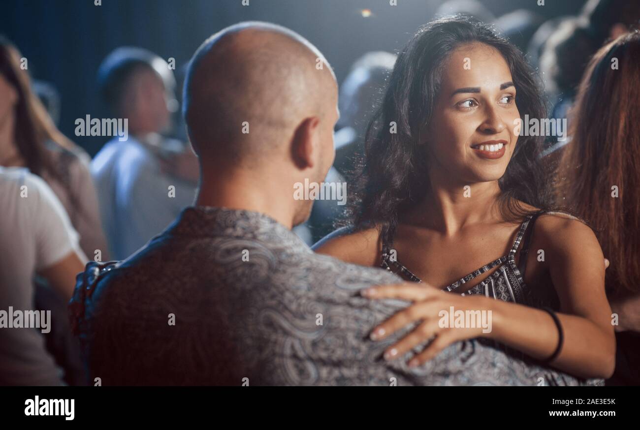 Young couple dancing night club hi-res stock photography and images - Alamy
