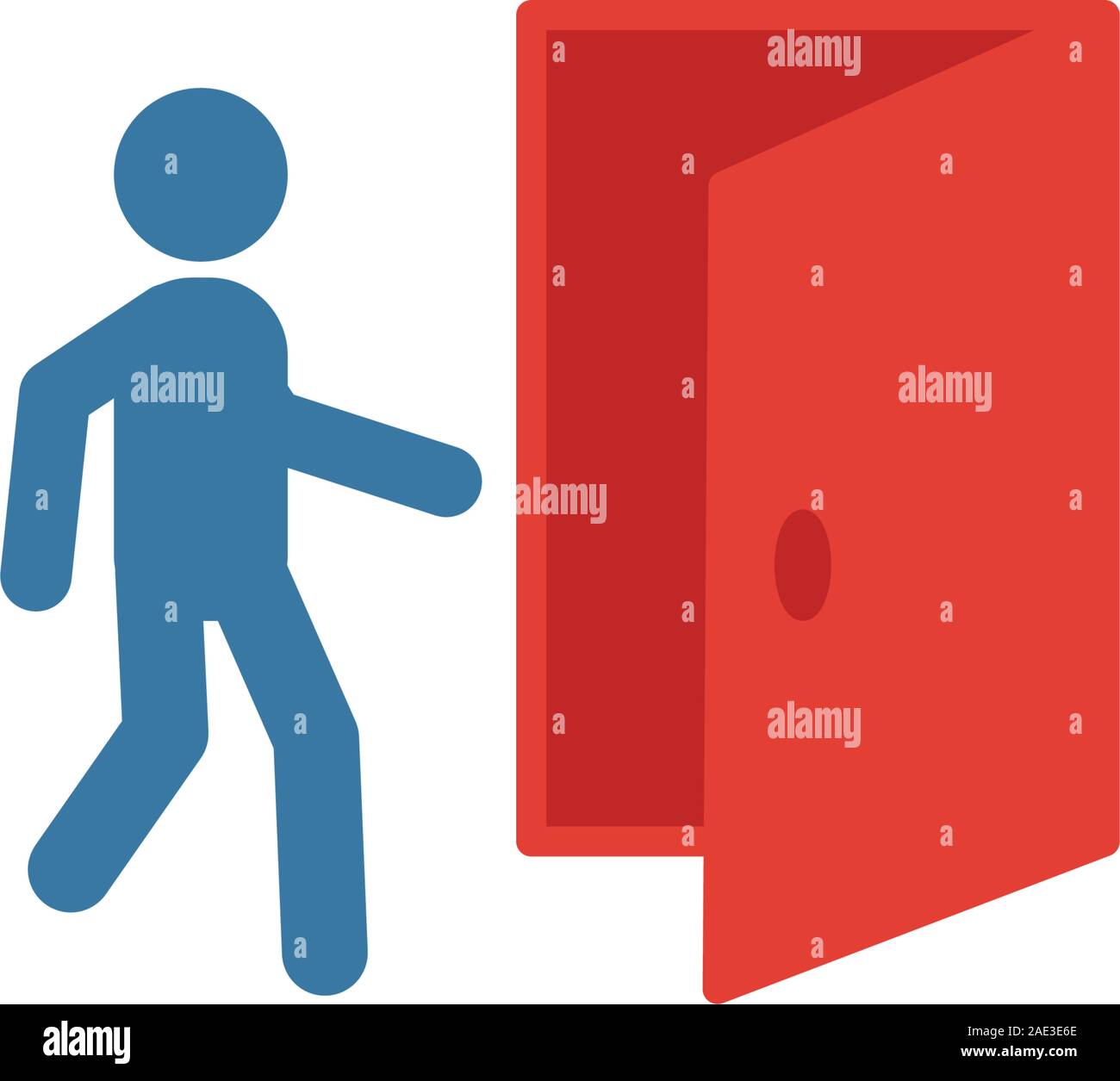 Exit icon. Simple element from shopping center sign icons collection ...