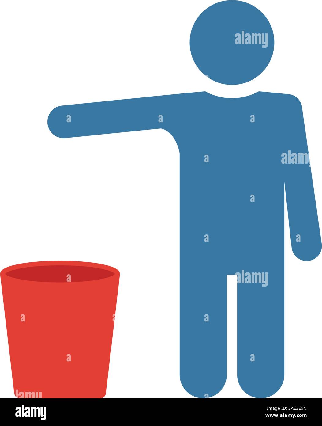 Garbage icon. Simple element from shopping center sign icons collection ...