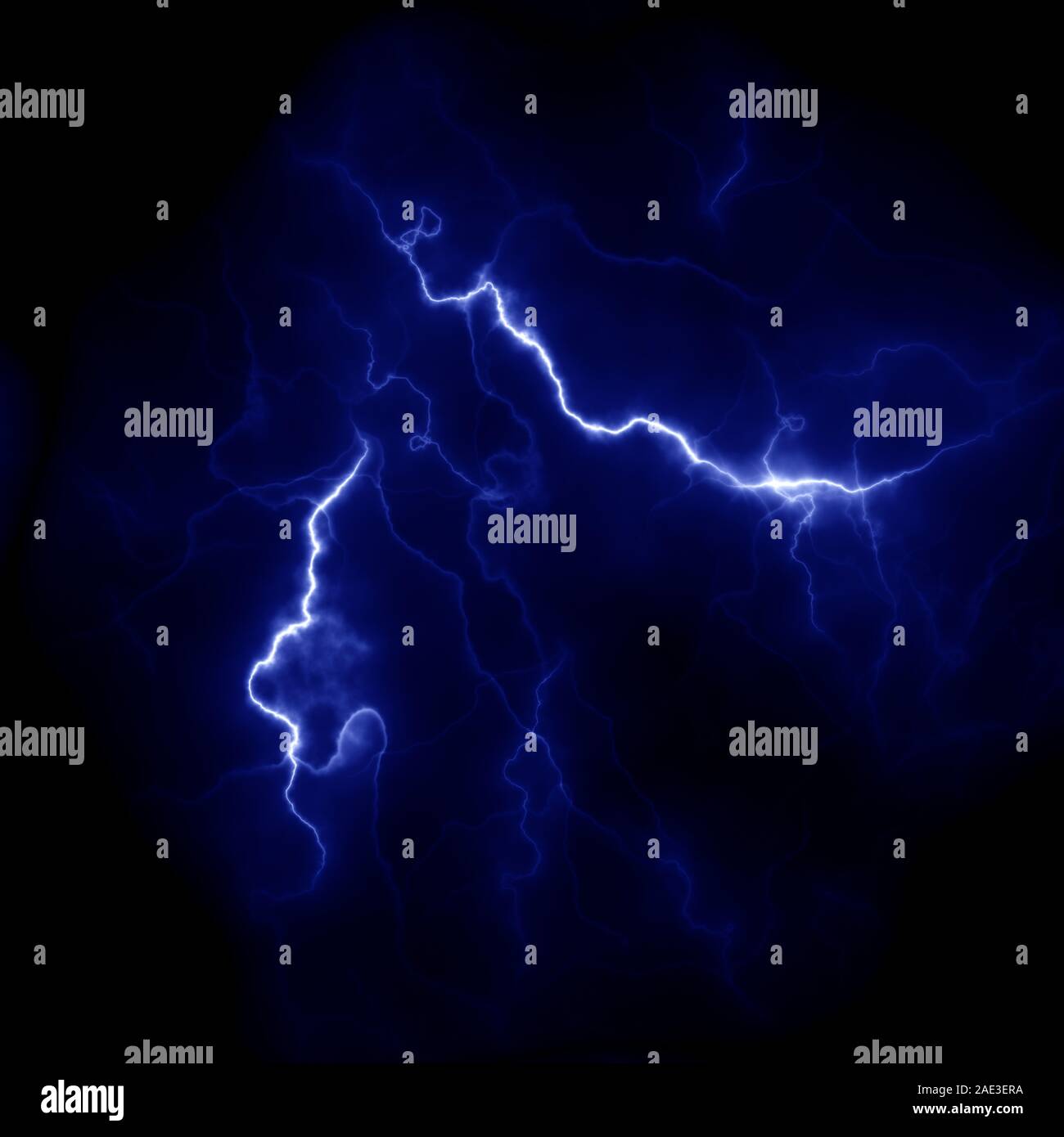 Lightning template for design. Electric discharge in the sky ...