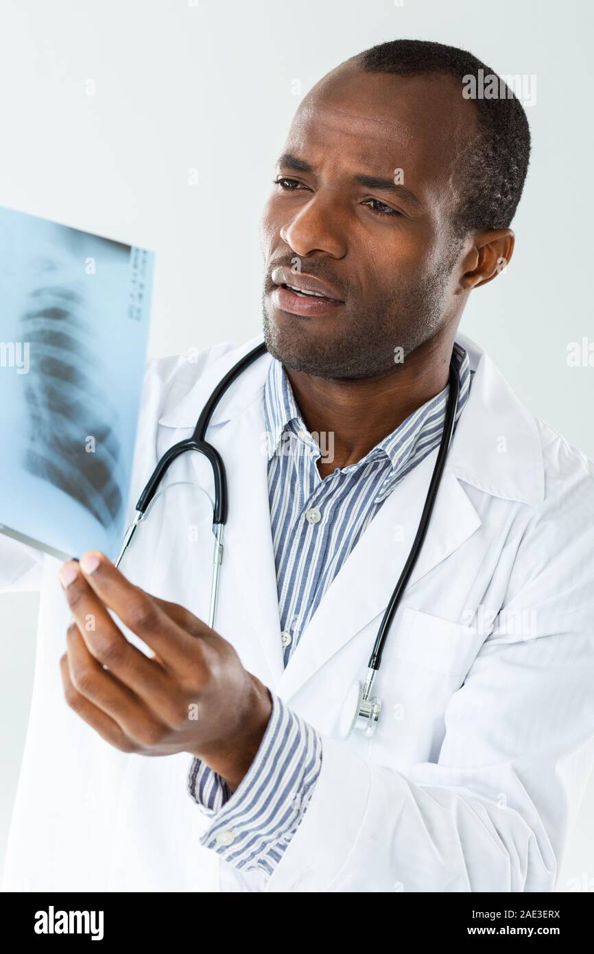 Doctor holding chest x ray hi-res stock photography and images - Alamy