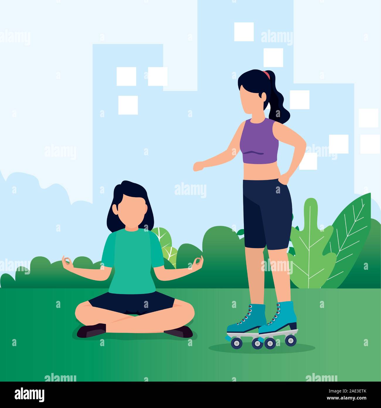 People and healthy lifestyle concept vector design Stock Vector Image ...