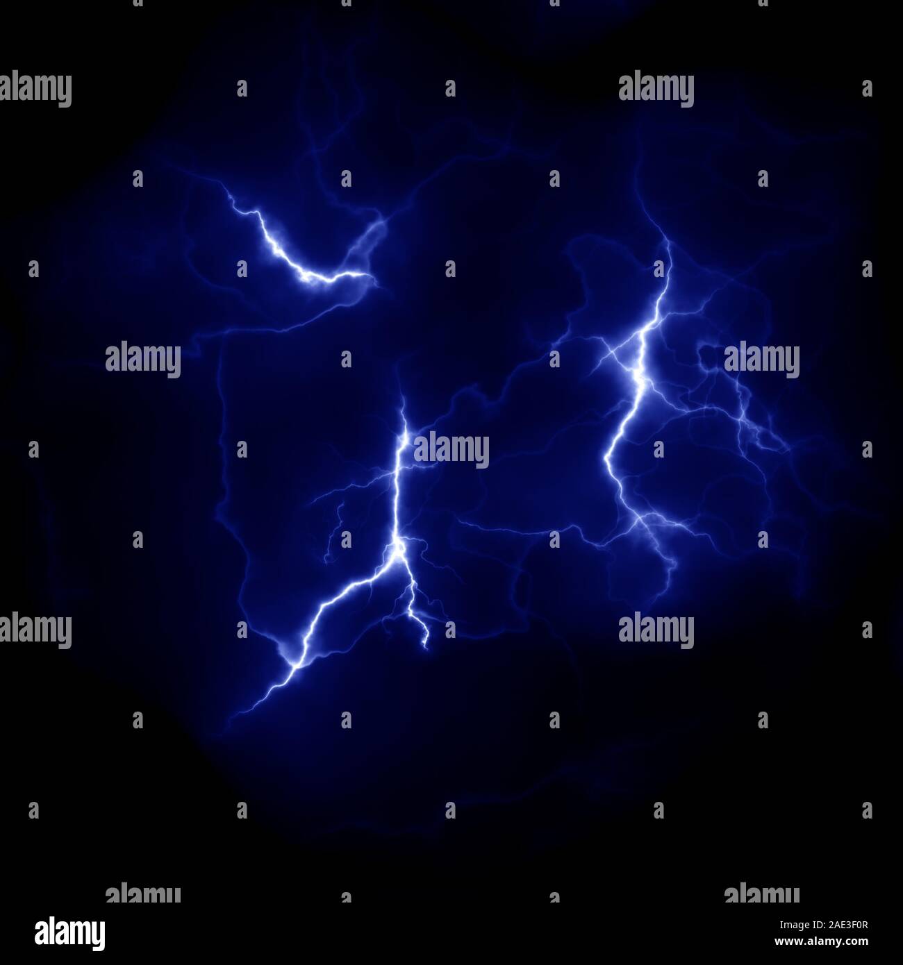 Lightning template for design. Electric discharge in the sky ...