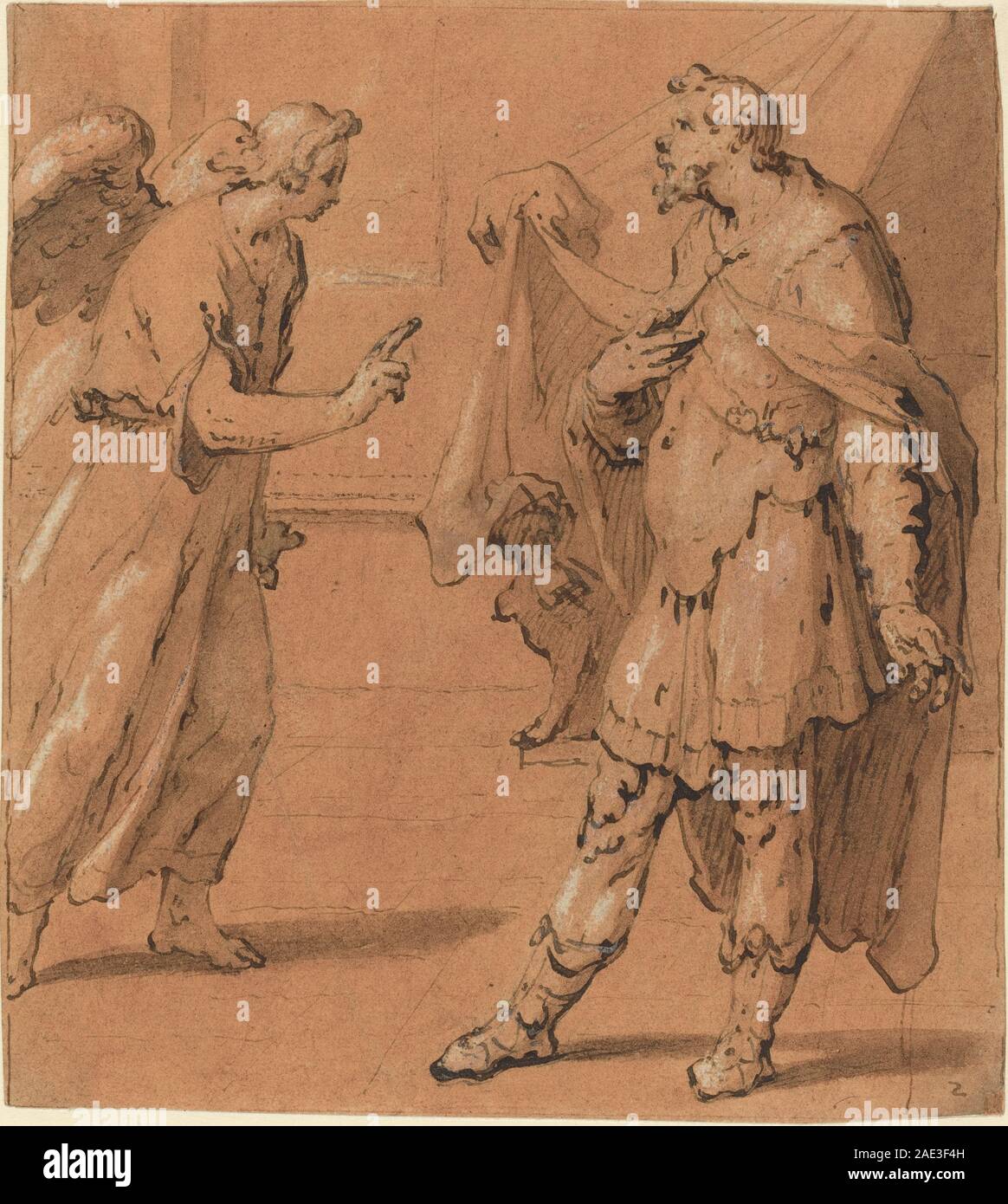 The Angel Appearing to the Centurion Cornelius; late 1590s Cornelis ...