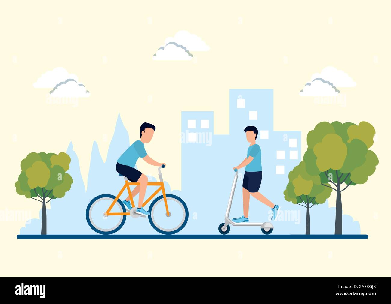 People and healthy lifestyle concept vector design Stock Vector Image ...
