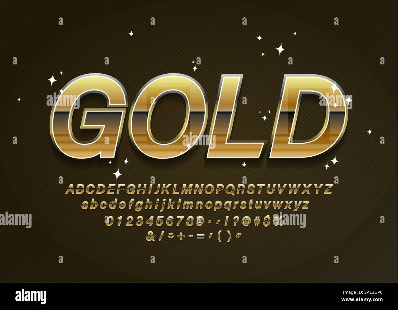 Diamond letter character gold Stock Vector Images - Alamy